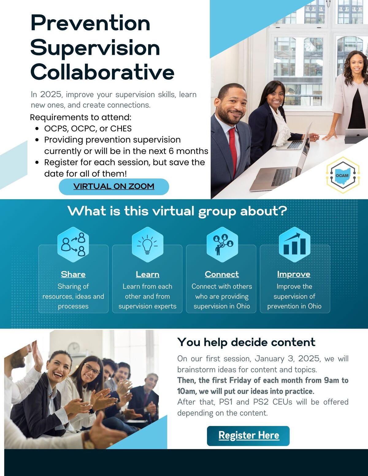 Prevention Credentials - Supervision | Ohio Coaching and Mentoring Network